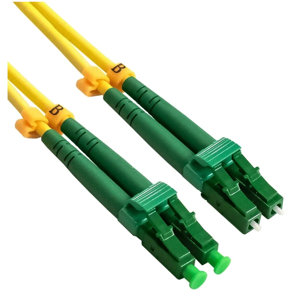 ExeGate Патч-корд волоконно-оптический FC-D-9-LC APC-LC APC-2M-LSZH Шнур во SM 9 125 OS2 G.652. D, LC APC-LC APC, Duplex, LSZH, 2м 295132