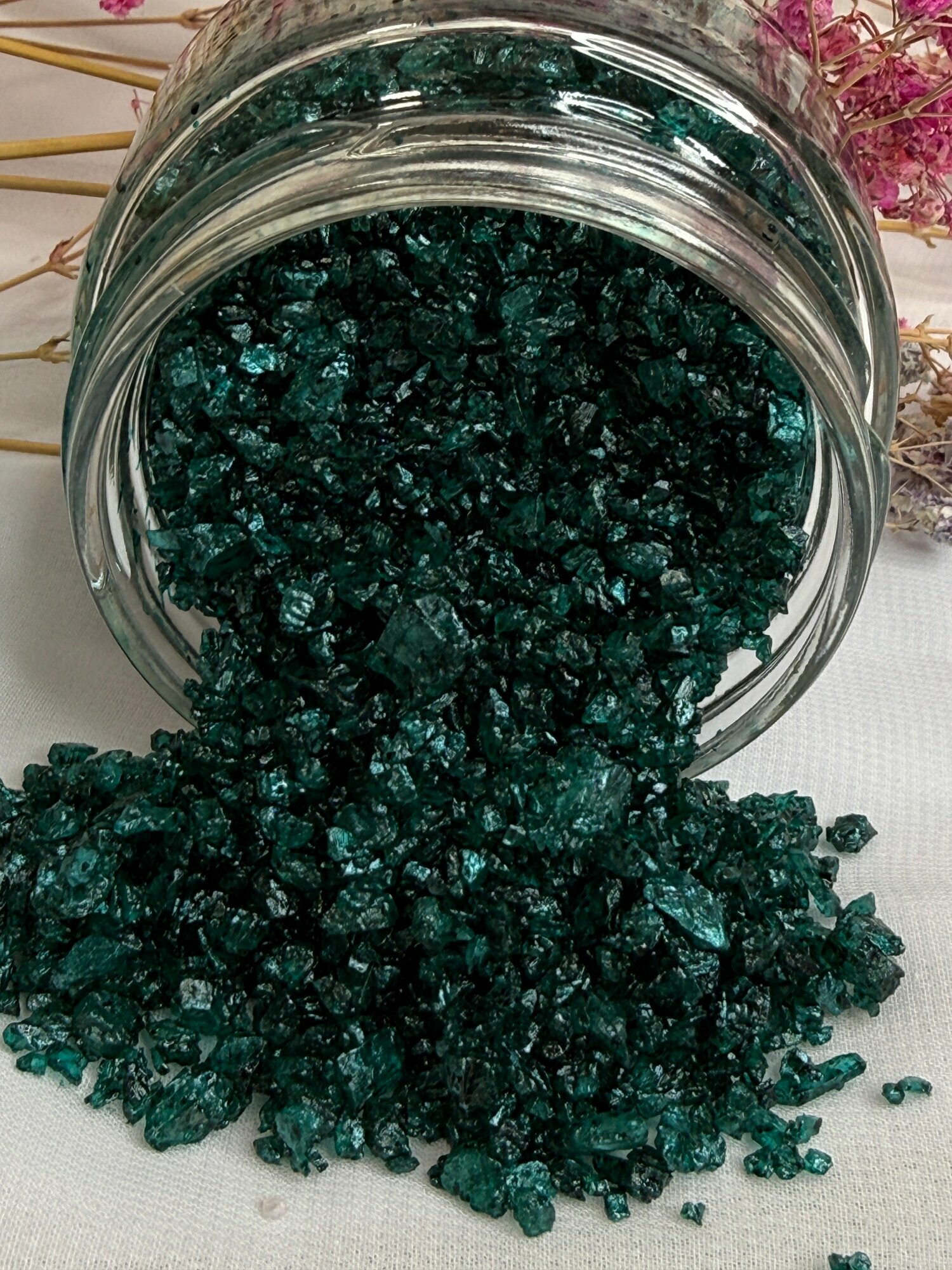 COZINESS, соль для ванн с шиммером, мерцающая, с ароматом Яблока и Киви, уход для тела и кожи, подарок для здоровья (500г)