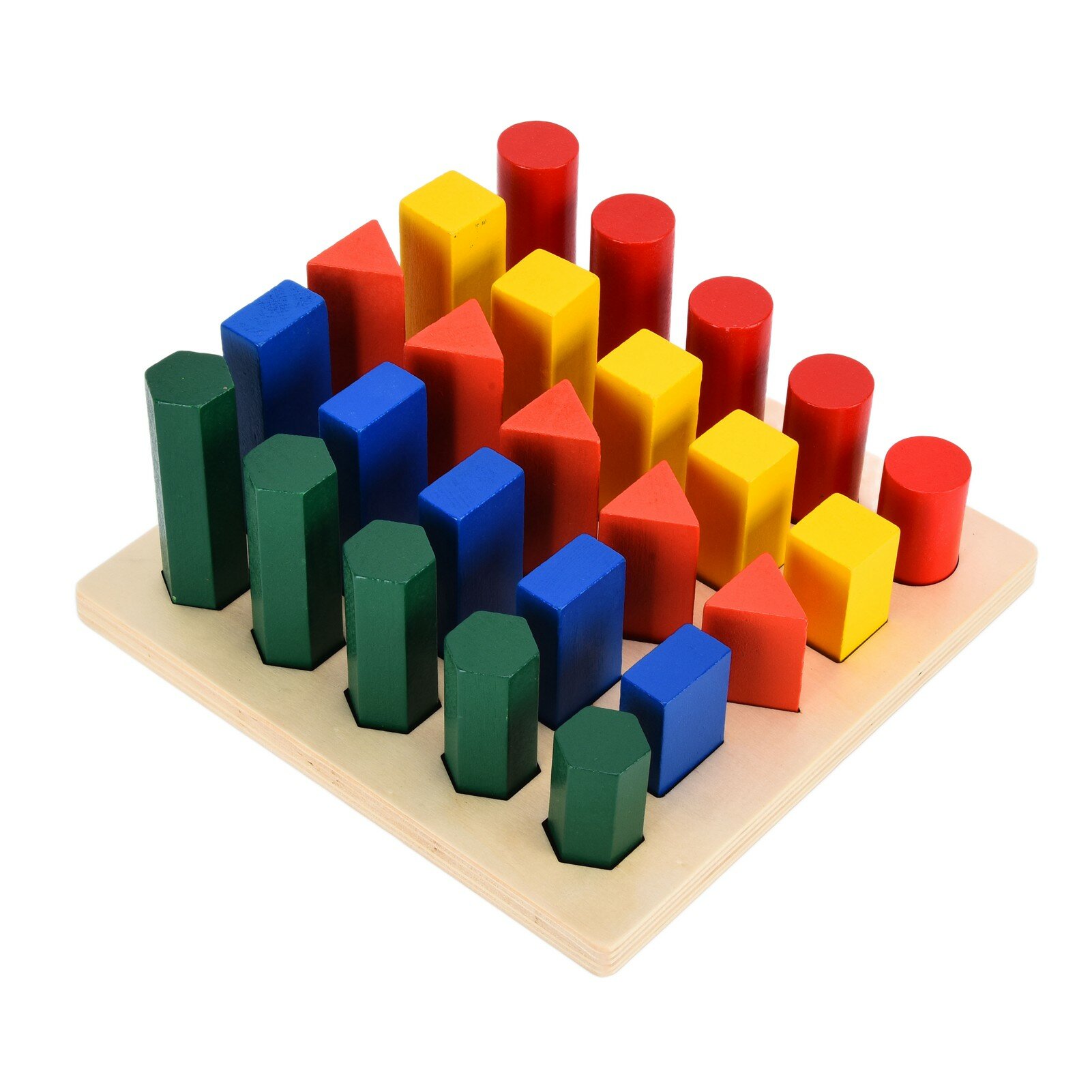 Деревянная лестница для геометрии Montessori, сенсорное пособие для детей