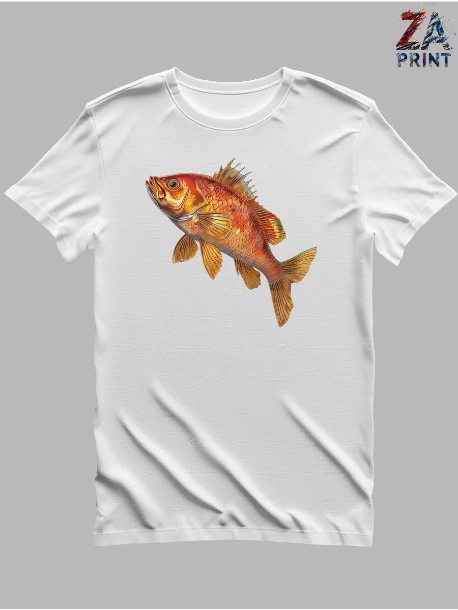 Футболка золотая рыбка