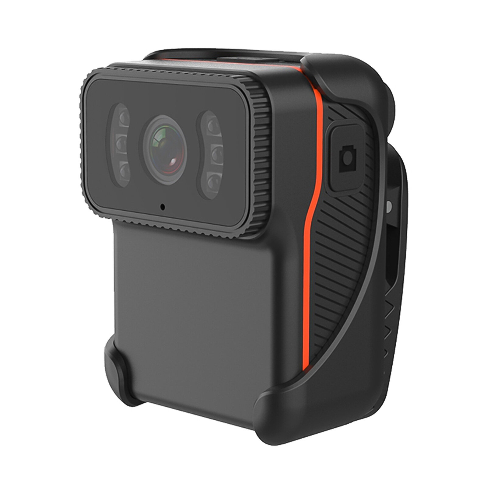 Видеокамера 1080P беспроводная WiFi Action Camera с широкопольной линзой циклической записью ночным видением повседневной водозащитой встроенной батареей микрофоном и клеем на задней стороне черно-голубой черно-оранжевый 1920*1080P MP4 H264 25fps 16:9