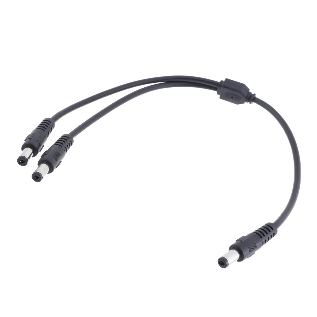Разветвитель DC5.5x2.1mm, 18AWG Male, длина 11.8 дюйма