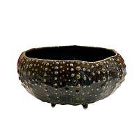 Глубокая тарелка морской ёж ручной работы VELES «Полночь Волшебства», фарфор, 750 мл