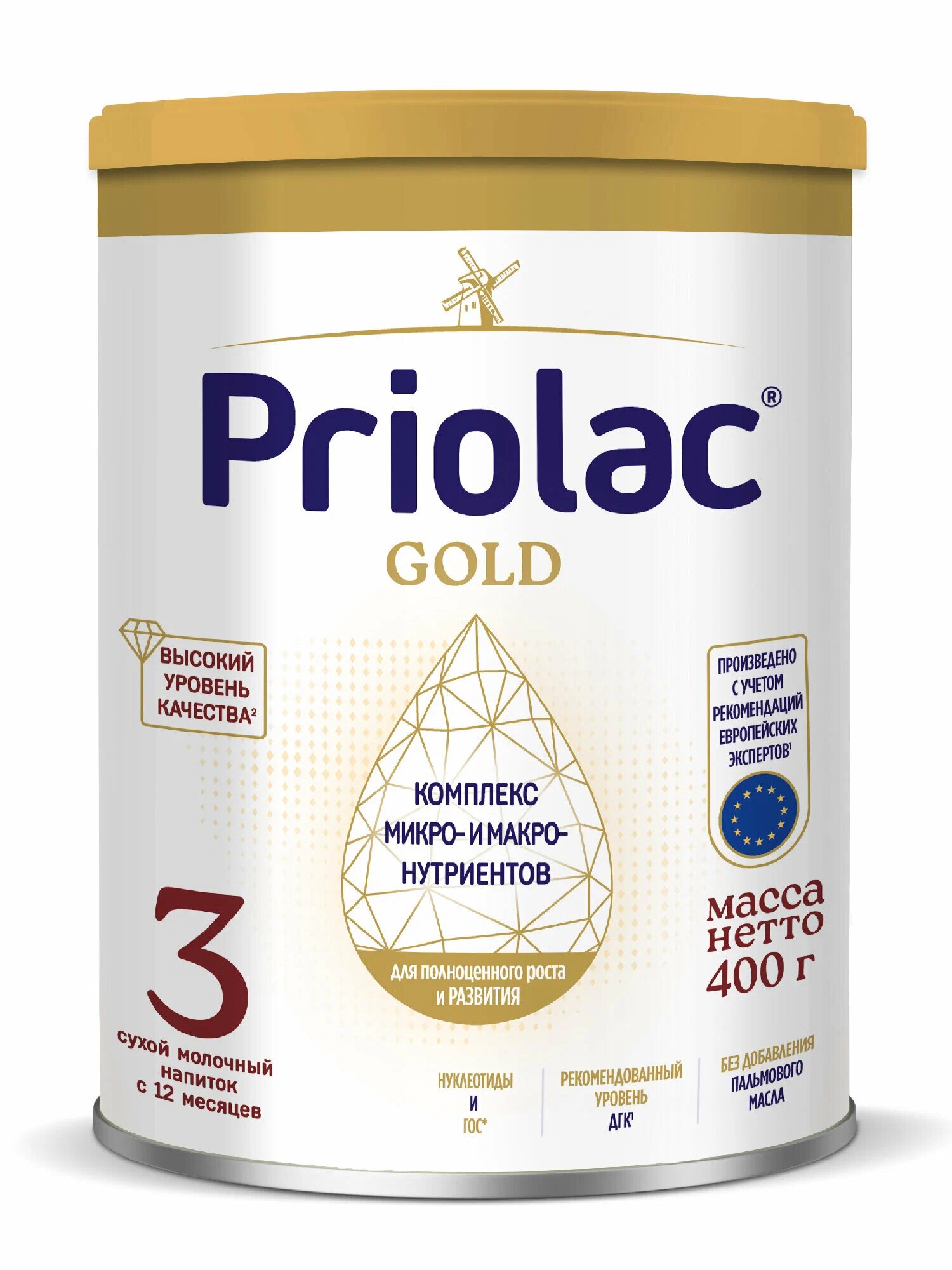 Смесь сухая молочная Priolac (Приолак) GOLD 3 , с 12 месяцев, 400 г