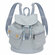 College style nylon student backpack with drawstring closure for daily use