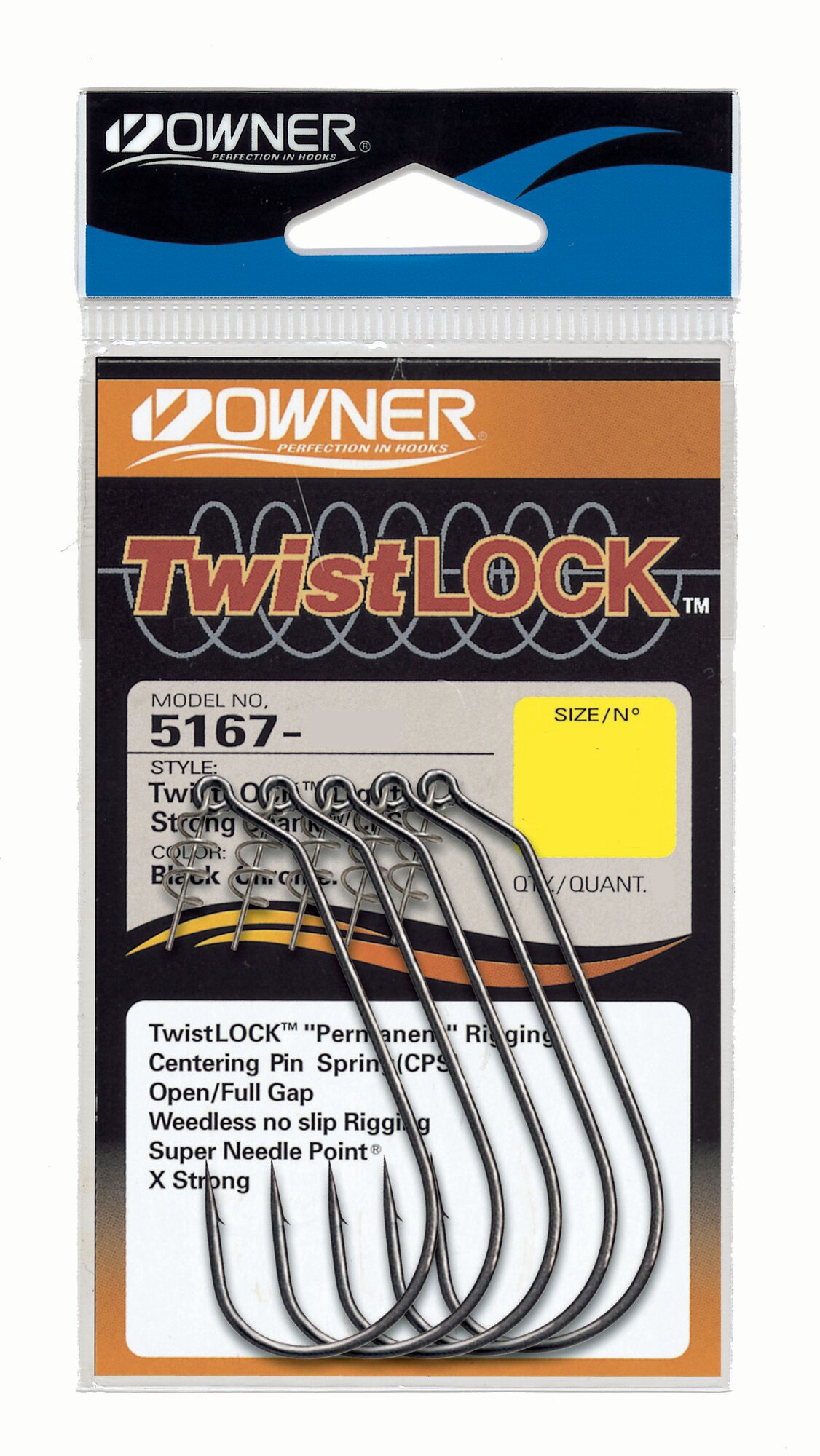 OWNER Крючок Twist Lock Light BC №5/0 5шт