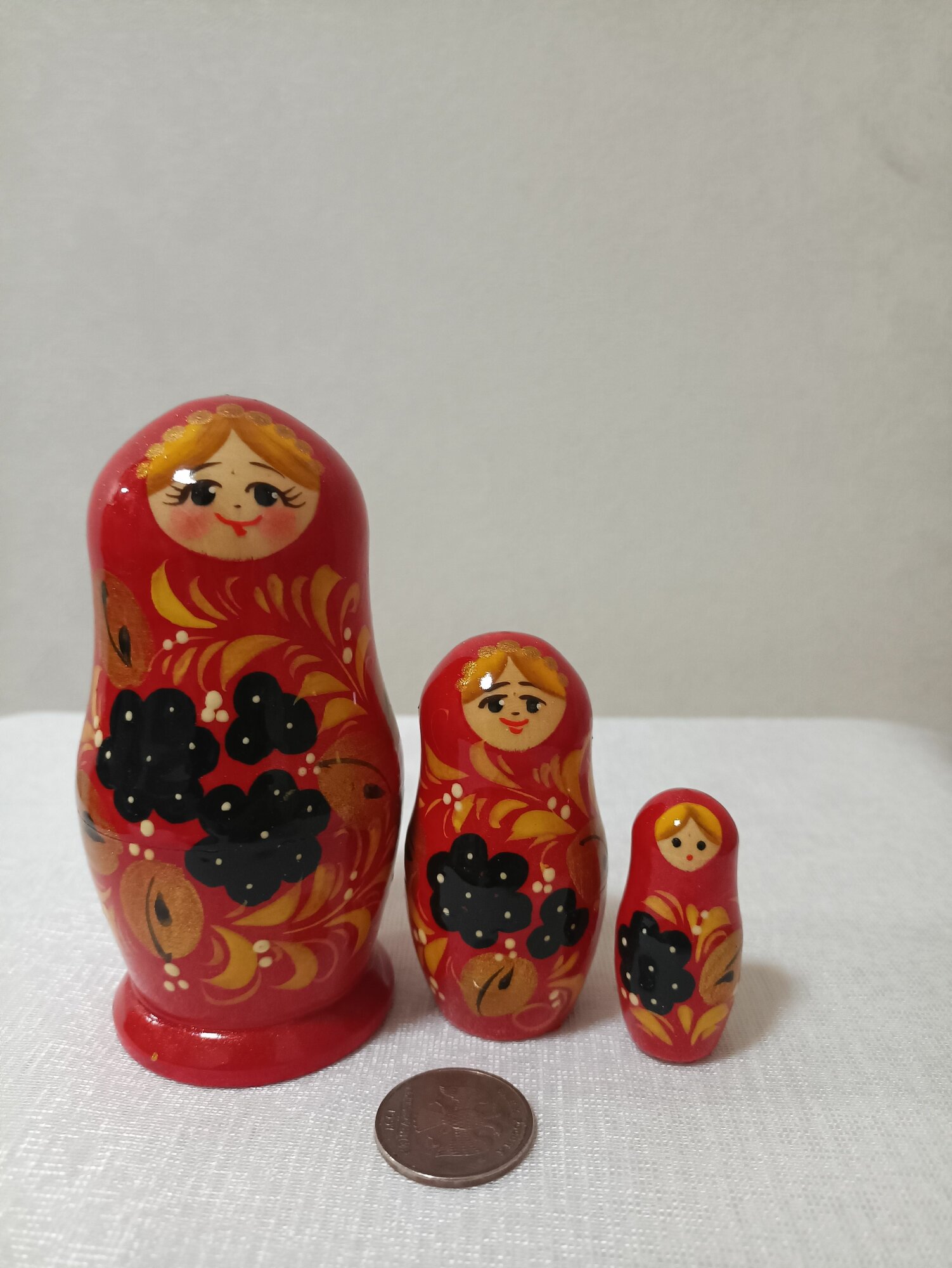 Матрёшка авторская ручная работа "Ежевика" 3 места.