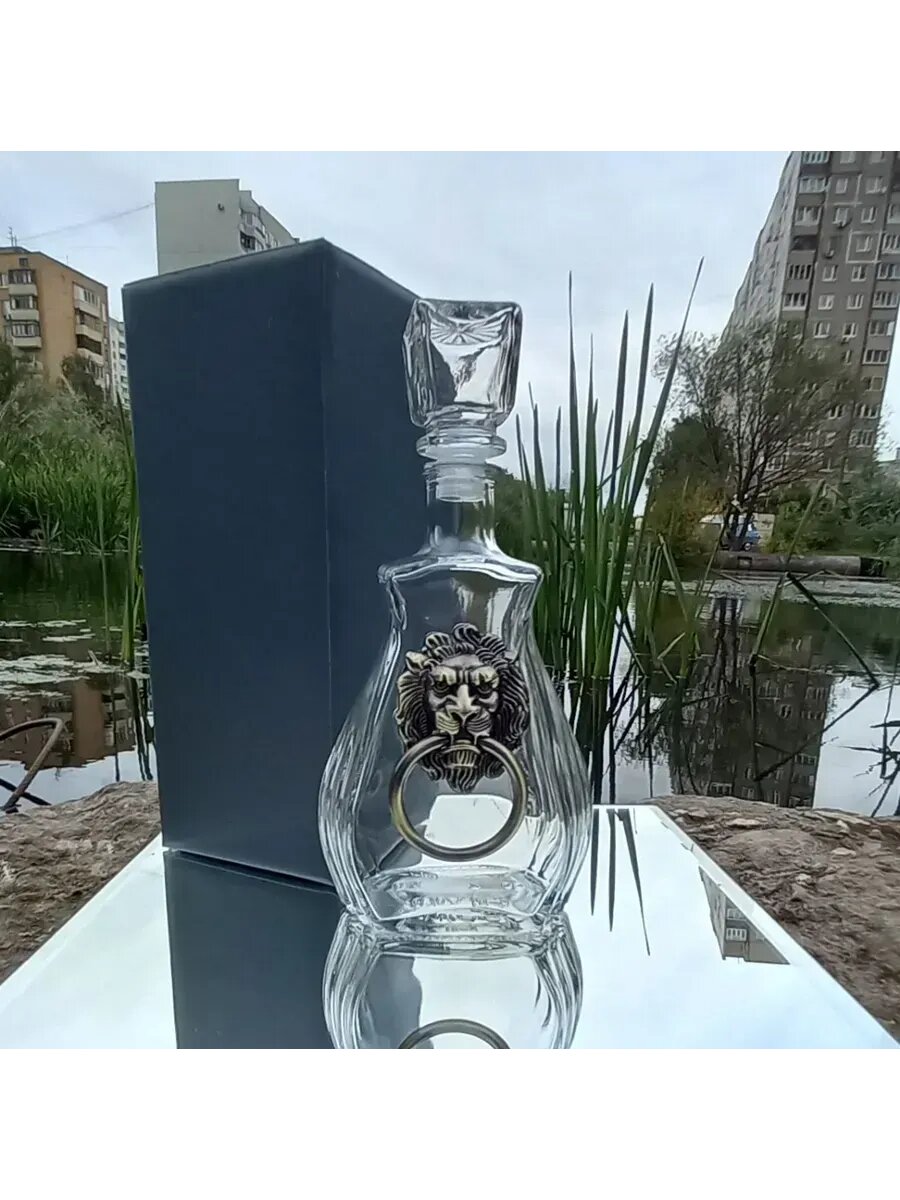 Графин скрипка большой Лев 500мл в подарочной коробке