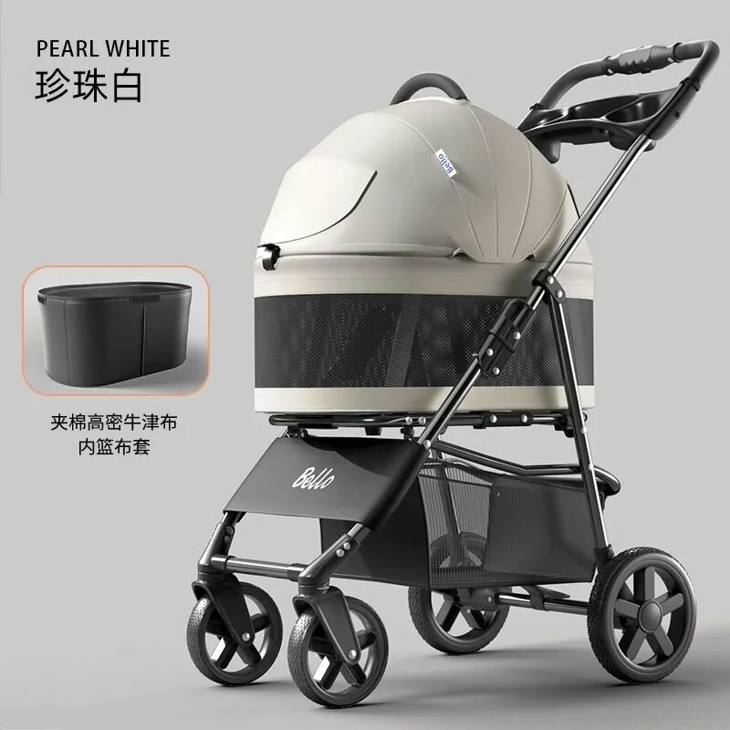 Последняя модель коляска для кошек собак, домашних животных передние колеса поворотные съемные складные максимальная грузоподъемность 12 кг