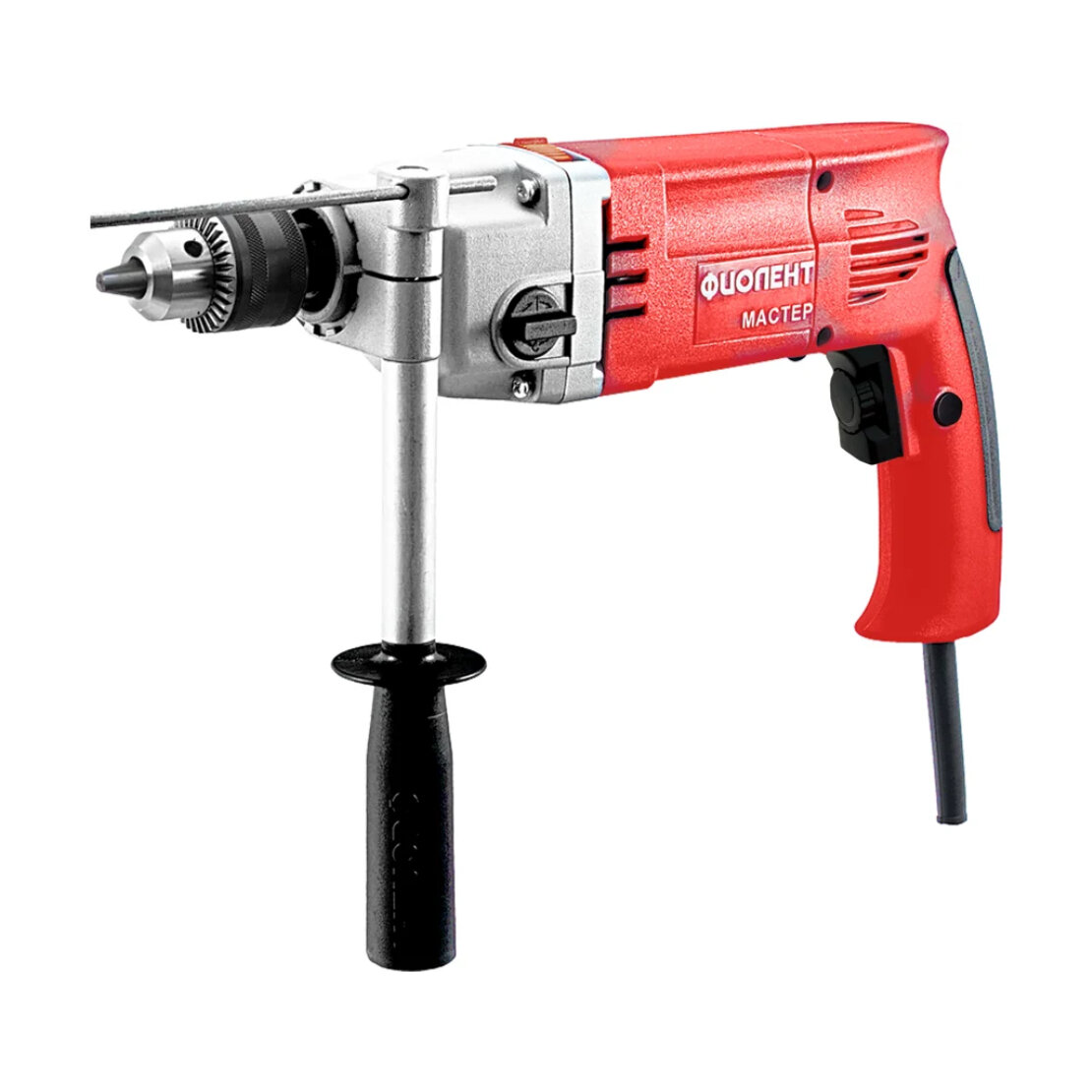 Дрель ударная Фиолент МСУ9-16-2РЭМ, 1050 Вт, 2000 об/мин, реверс, патрон ключевой, красный