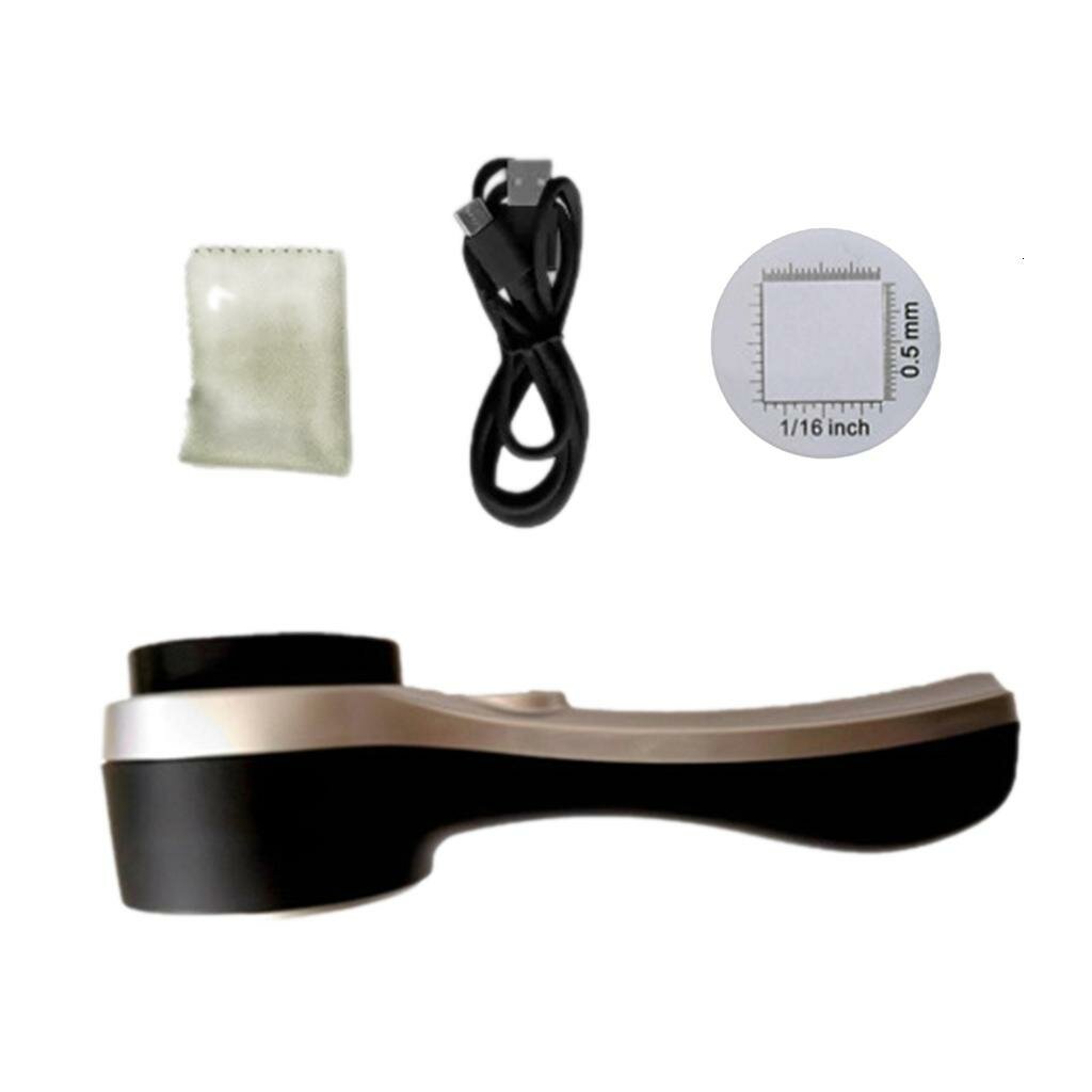 Увеличительное стекло с подсветкой 60X, USB-C, серебристо-черный