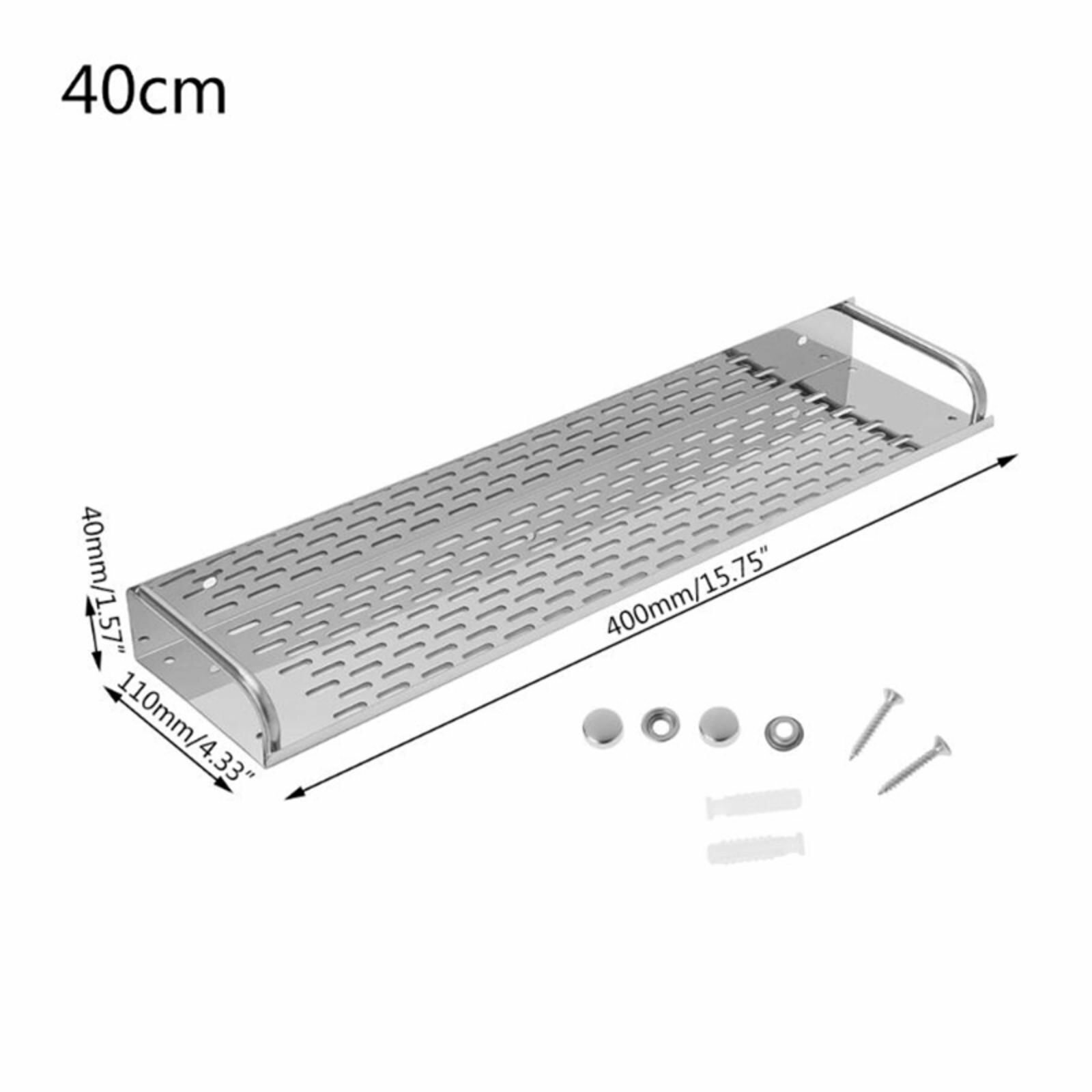 Полка для кухни и ванной комнаты из нержавеющей стали Настенный стеллаж хранения однослойный