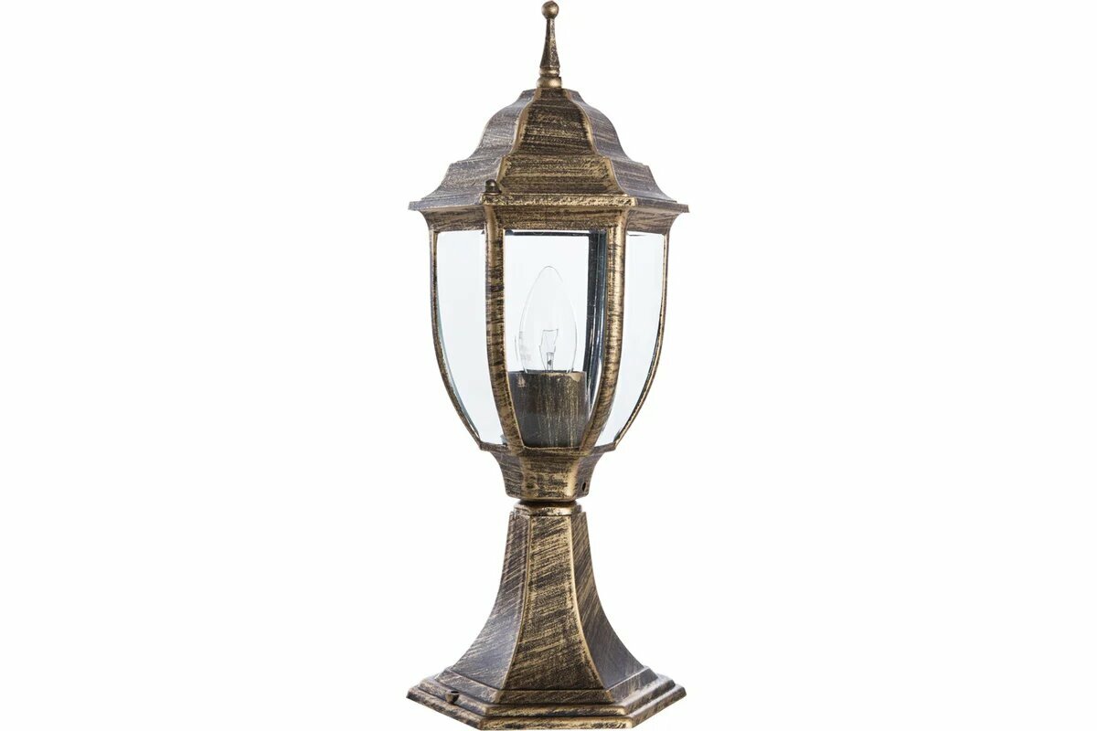 Уличный светильник IP54 черное золото Arte Lamp PEGASUS A3151FN-1BN