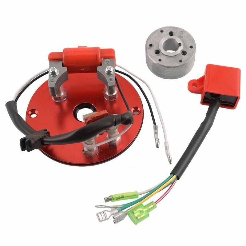 Гоночный комплект CDI с магнитостатическим ротором для пит-байков 110cc 125cc 140cc. Совместим с Thumpstar, YCF, Pitster, Lifan, YX