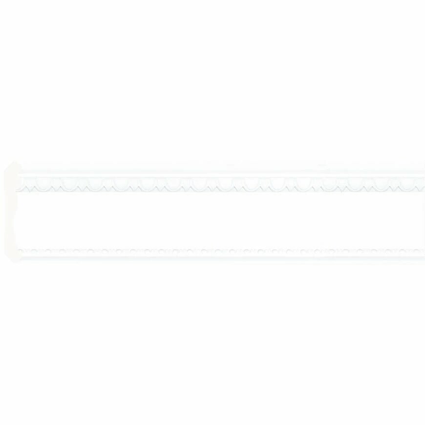Карниз, Интерьерный багет, набор 2 шт. 80х57х1100мм Белый мат Cosca A80(2)/W27