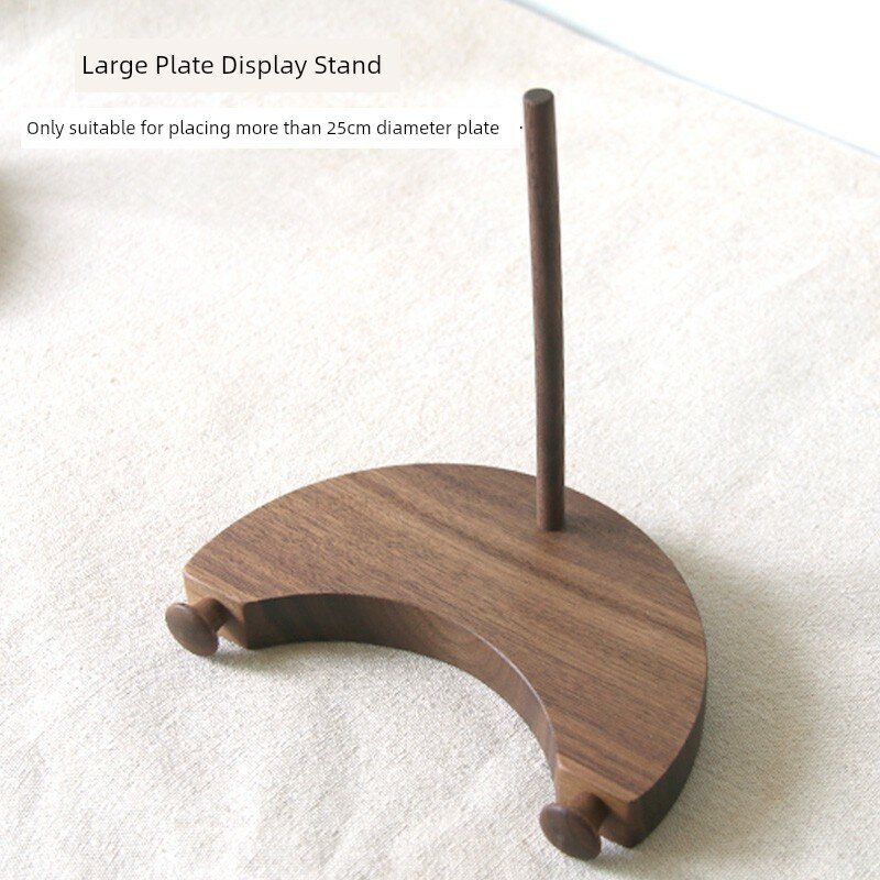 Подставка для тарелок Rainwood, полка для хранения тарелок, из черного ореха, подставка для декоративных тарелок,