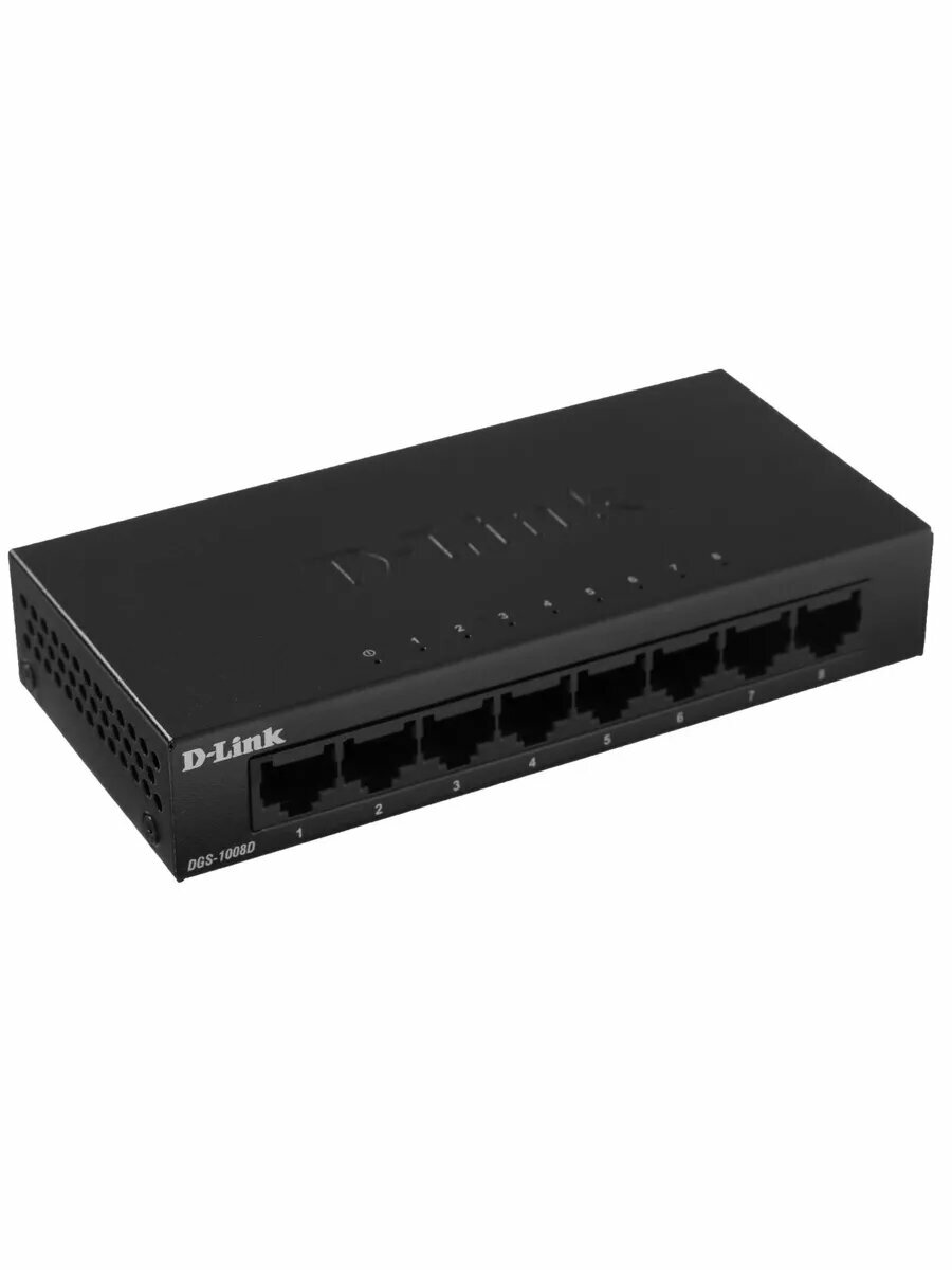 Коммутатор 8 портовый неуправляемый DGS-1008D/R1A