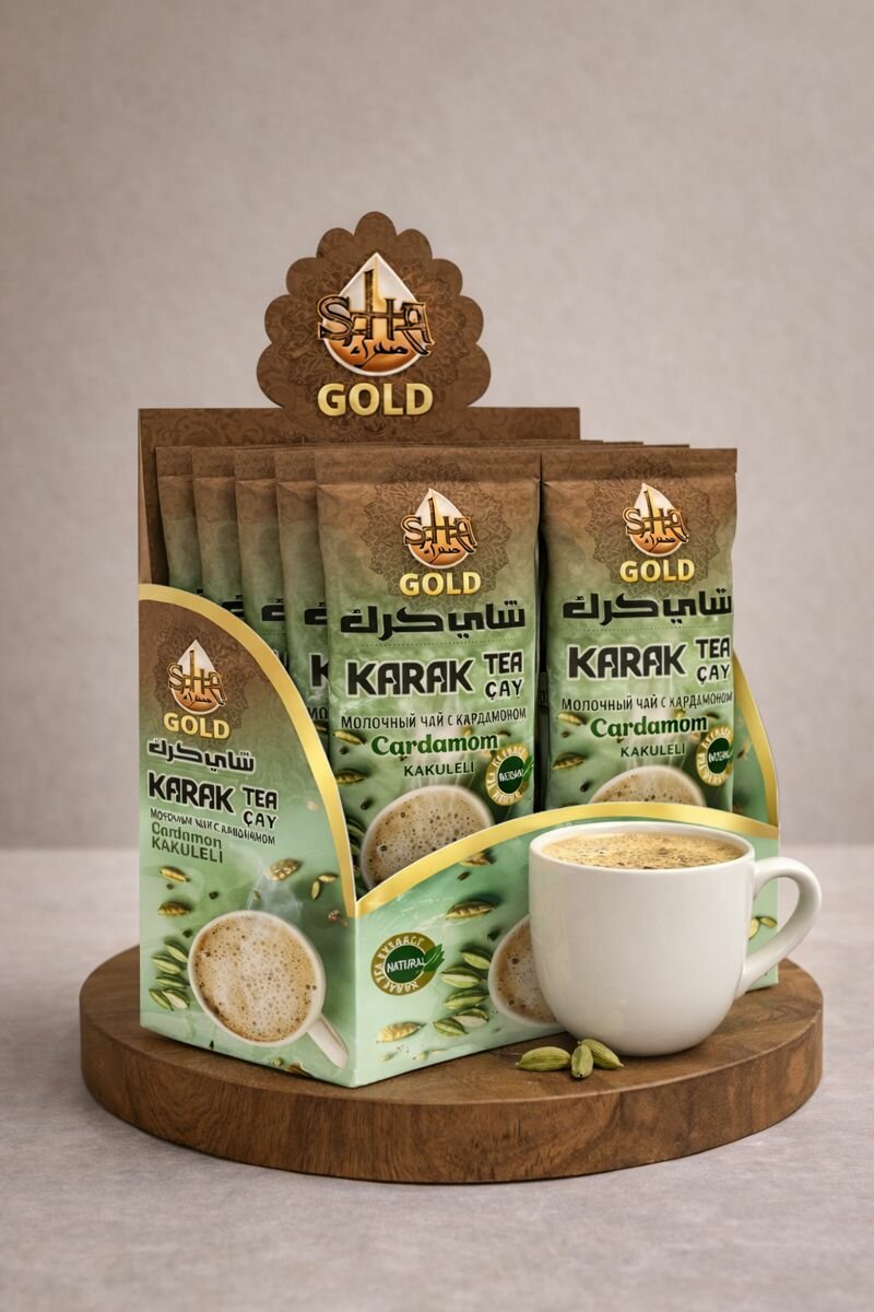 Карак чай с кардамоном — согревающий напиток для бодрости и здоровья 10 пакетов