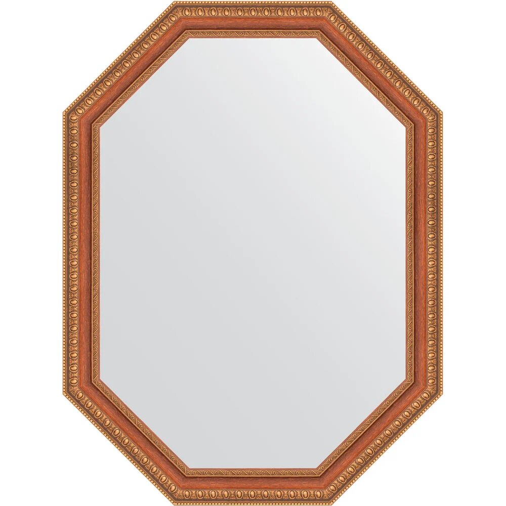Зеркало EVOFORM в багетной раме - бронзовые бусы на дереве 60 mm (61x81 cm) 7055