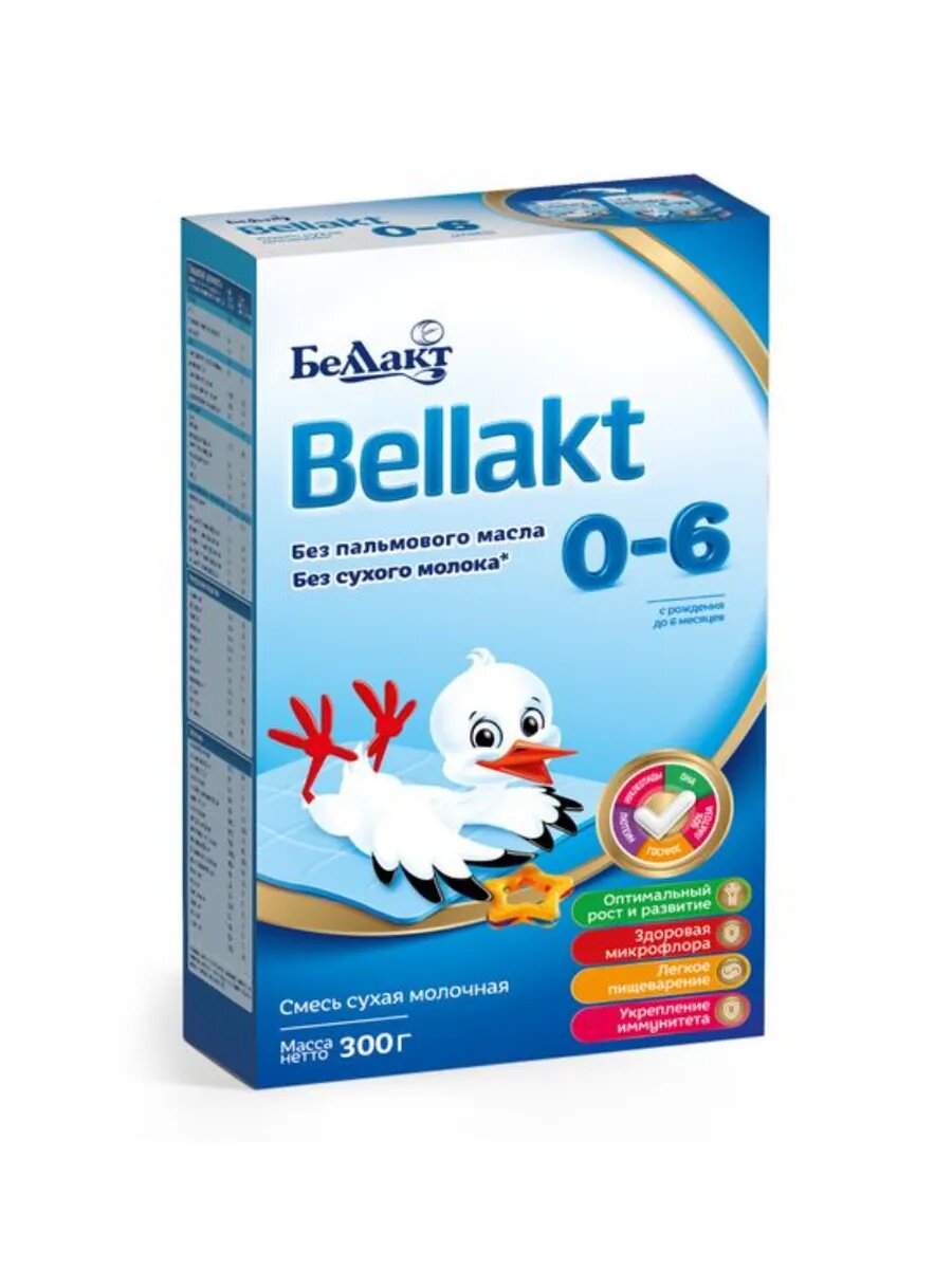 Смесь детская сухая молочная Bellakt, 0-6 мес, 1 шт. * 300гр.