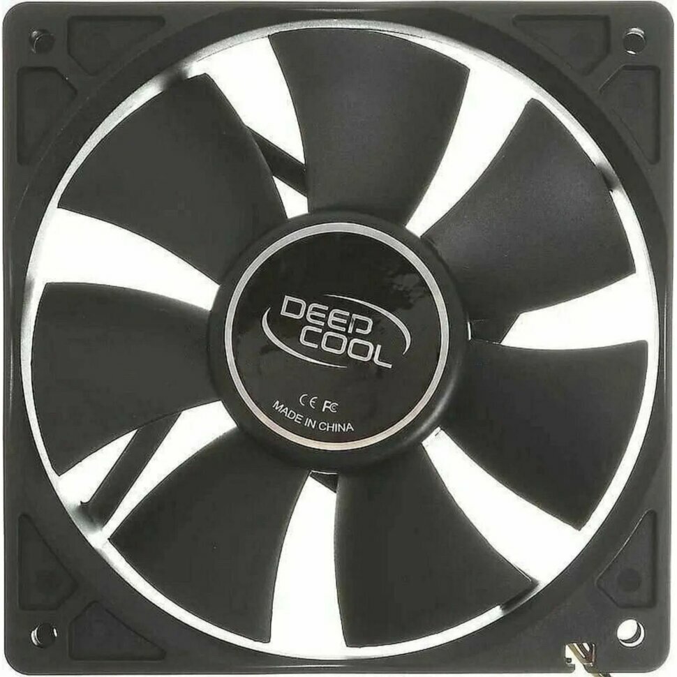 Вентилятор DEEPCOOL Xfan120 120x120x25мм черный, 1300об/мин, 1877491