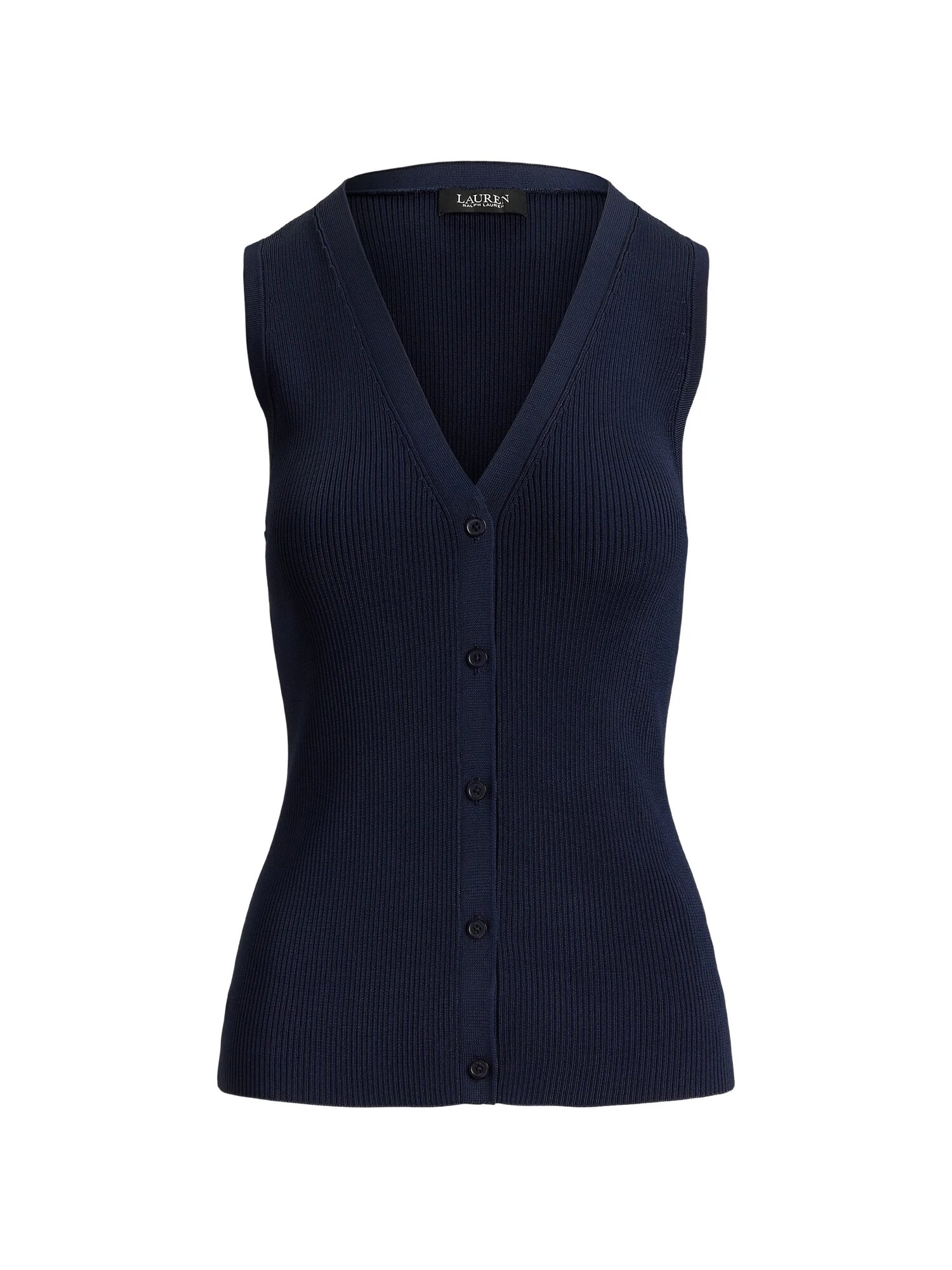 Кардиган Ribbed-knit sleeveless cardigan