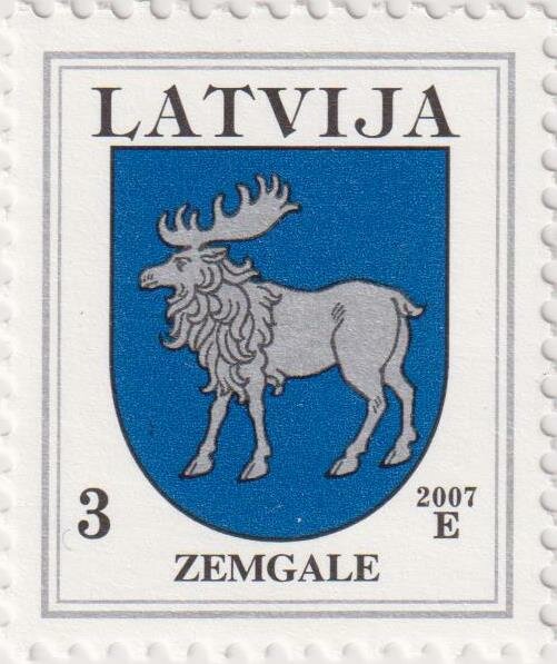 Почтовые марки Латвия 2007г. "Гербы Латвии - Земгале" Гербы MNH