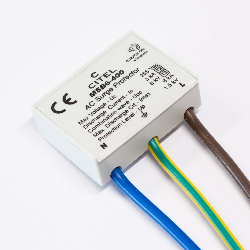 УЗИП CITEL MSB6-400 (561302), тип 3, для защиты однофазной сети переменного тока, Imax 6кА, установка в подрозетник