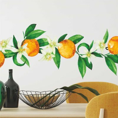 Наклейка интерьерная на стену «Цветущий апельсин»