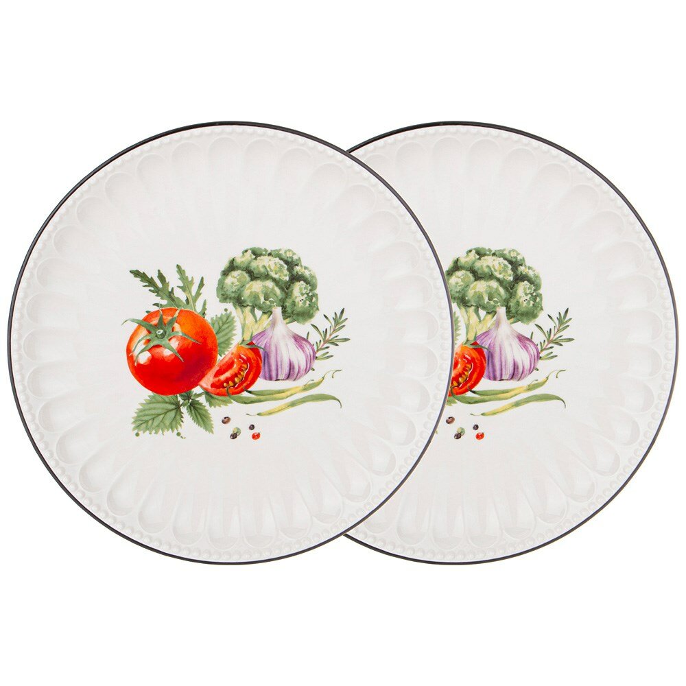 Набор тарелок обеденных lefard "Kitchen passions" 2 шт 26*2,8 см