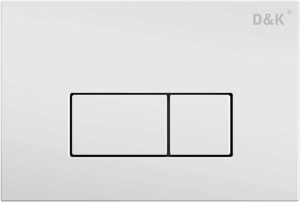 Кнопка смыва D&K Rhein DB1499016 для инсталляции, белый