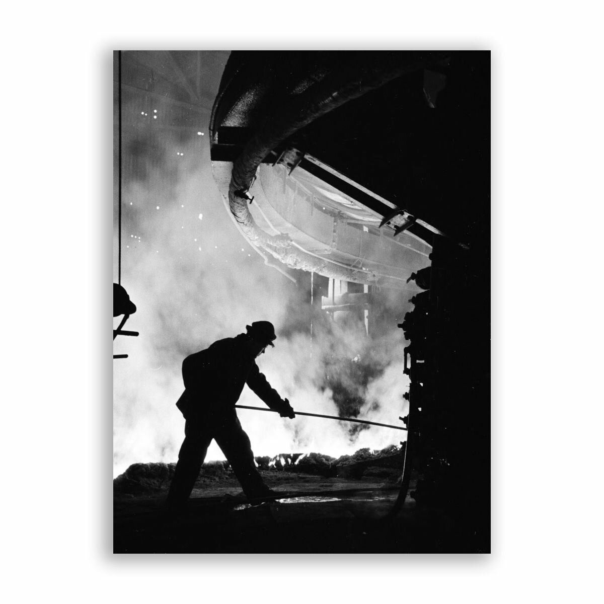 Советский постер, плакат на бумаге / Советские рабочие / Размер 40 x 53 см