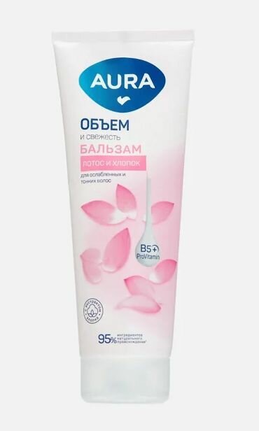 Aura Бальзам для волос "Объем и свежесть", 250 мл