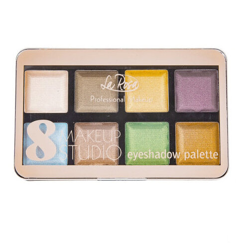 La Rosa Тени для век 8ми цветные MAKEUP STUDIO LE 1108