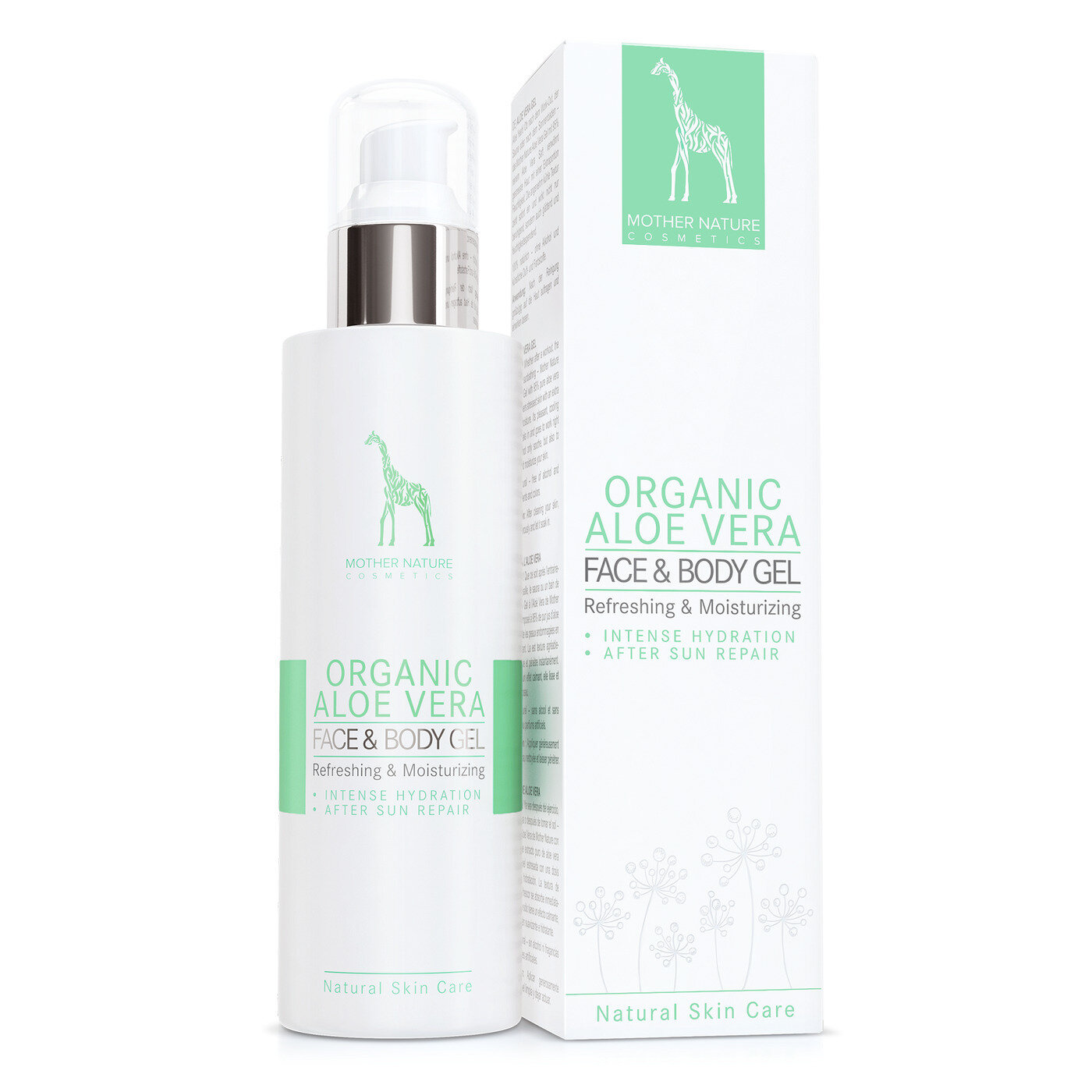 Гель с Алоэ Вера, Aloe Vera Gel от Mother Nature Cosmetics, 200 мл с 95% чистым соком алоэ вера, натуральная косметика, сделано в Австрии, высокоэффективный, нежный увлажняющий гель для тела, не прилипает