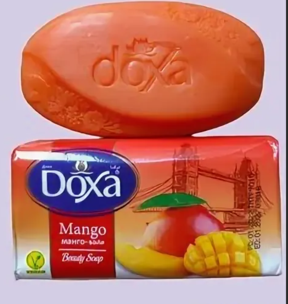 Мыло туалетное DOXA, со вкусом дыни, антибактериальное, гипоаллергенное, 150 г, 3 шт. — фото 1