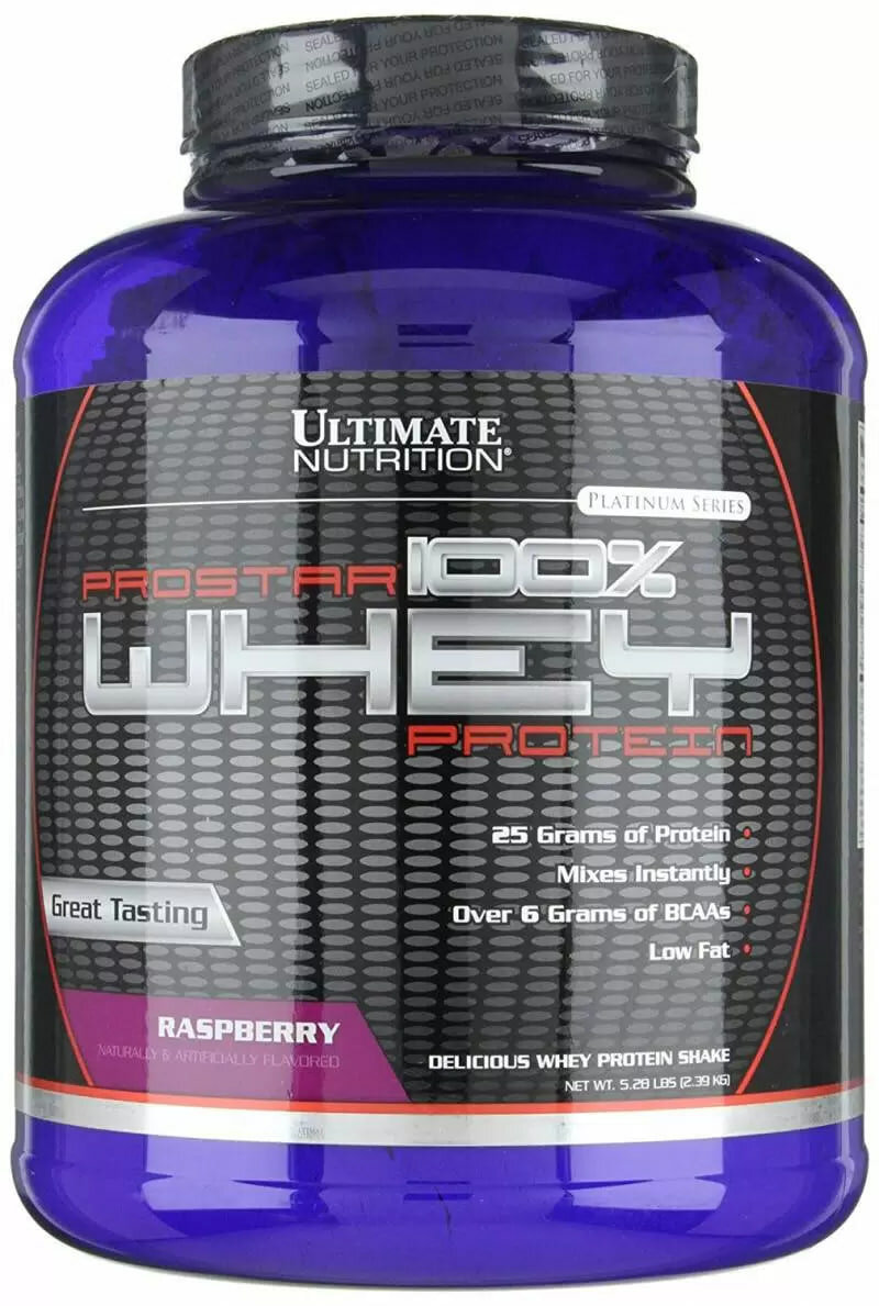 Протеин Ultimate Nutrition Prostar 100% Whey Protein, 2390 гр, малина