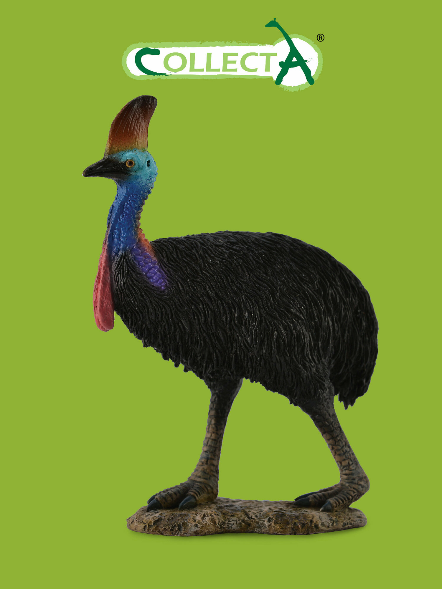 Фигурка птицы Collecta "Казуар" коллекционная, высота 9 см, 88651b