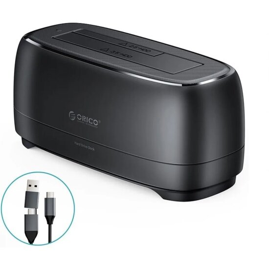 Док-станция для HDD 2.5'/3.5' Orico DD18C3, чёрный