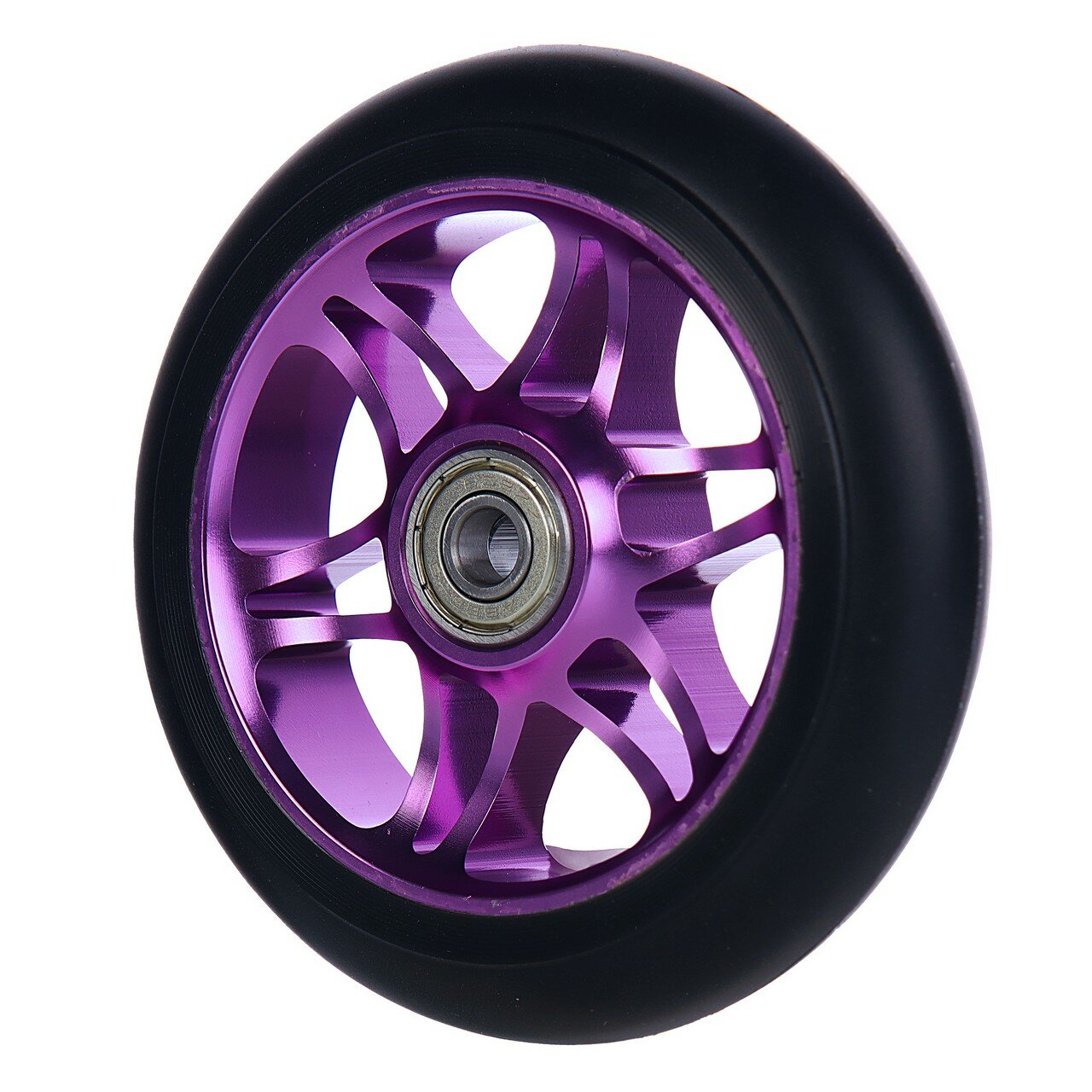 Колеса для трюкового самоката Comiron 110 мм. Alu Five-pointed star Black/Violet