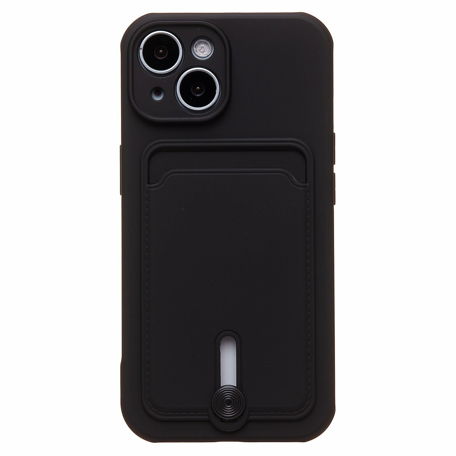 Чехол накладка SC304 для Apple iPhone 15 (черный)