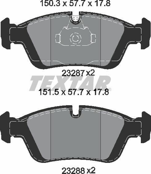 Тормозные колодки дисковые передние BMW 3 90-98, 3 98-05, 3