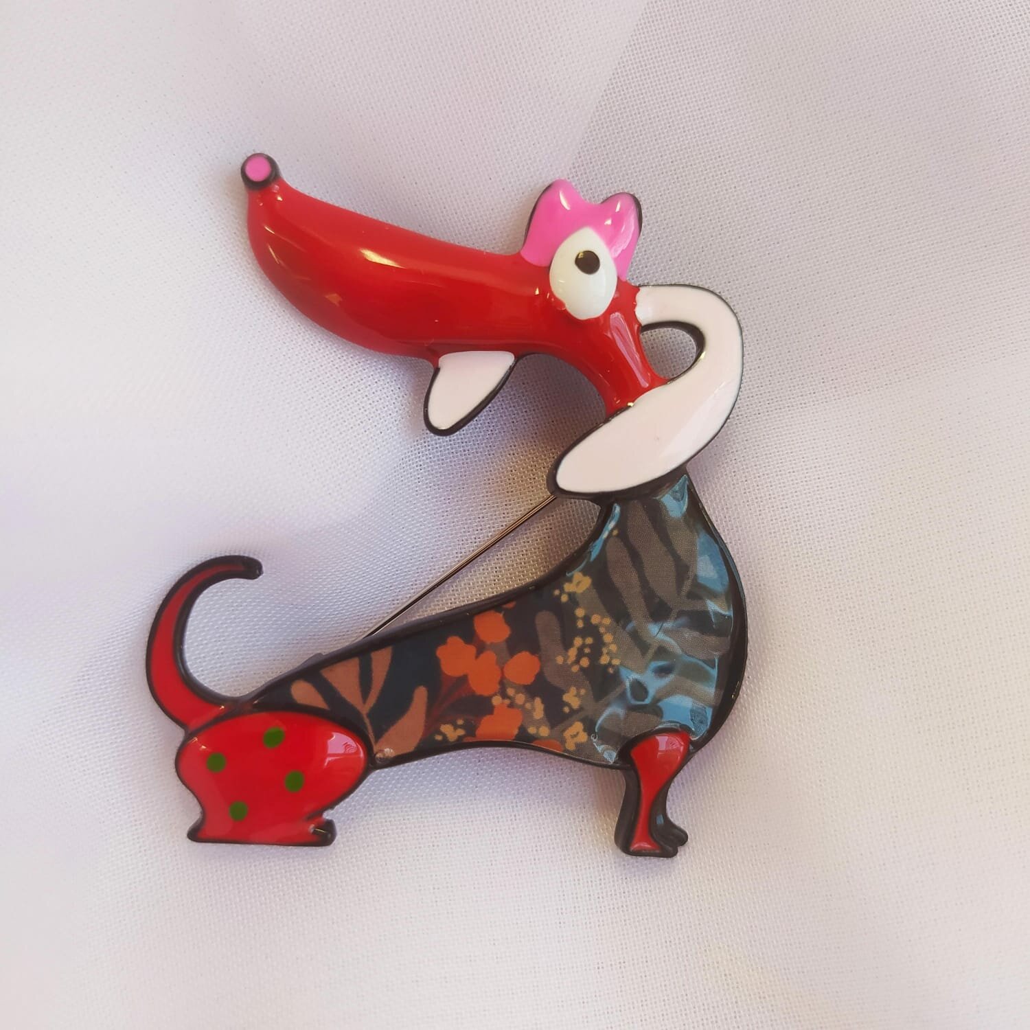 Брошь, эмаль