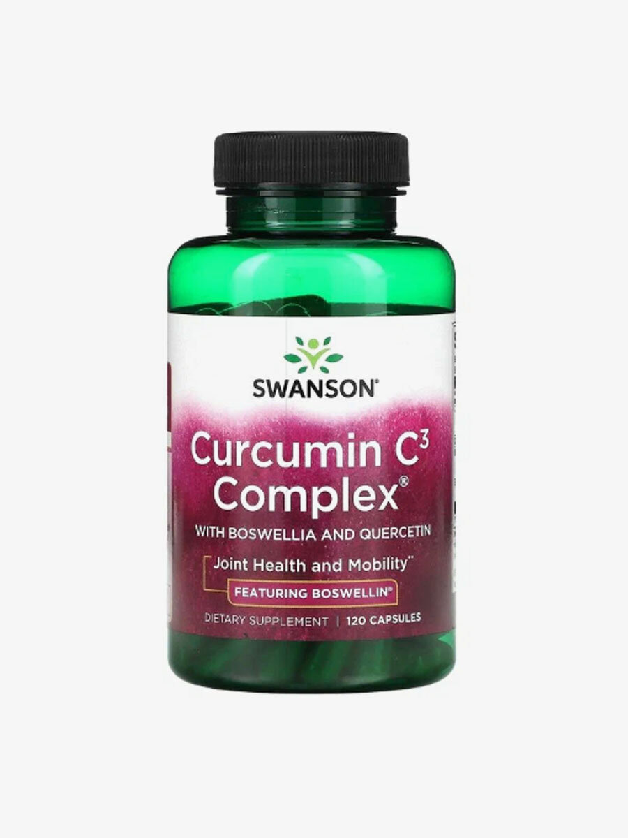 Swanson Curcumin C3 Complex with Boswellia and Quercetin, 120 caps