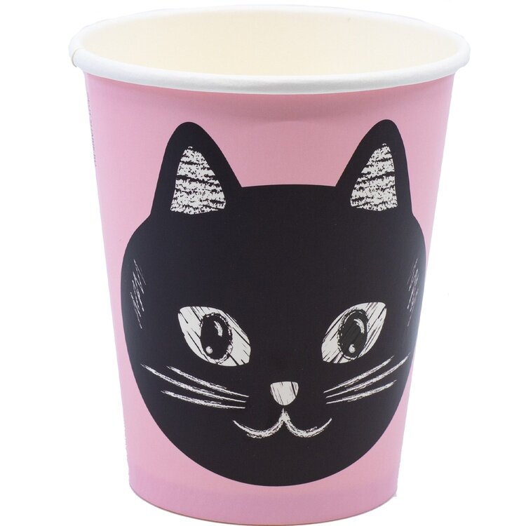 Стаканы бумажные Котики, 6 штук