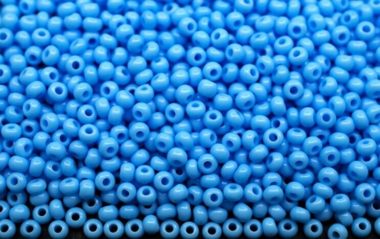 Бисер Preciosa 63020 голубой 10/0, 5 гр,1 шт.