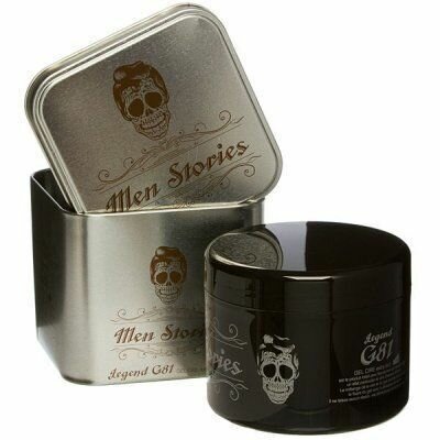 Гель-воск экстра сильной фиксации, Men Stories G81 Extra strong hold wax gel 500мл, в подарочной металлической банке