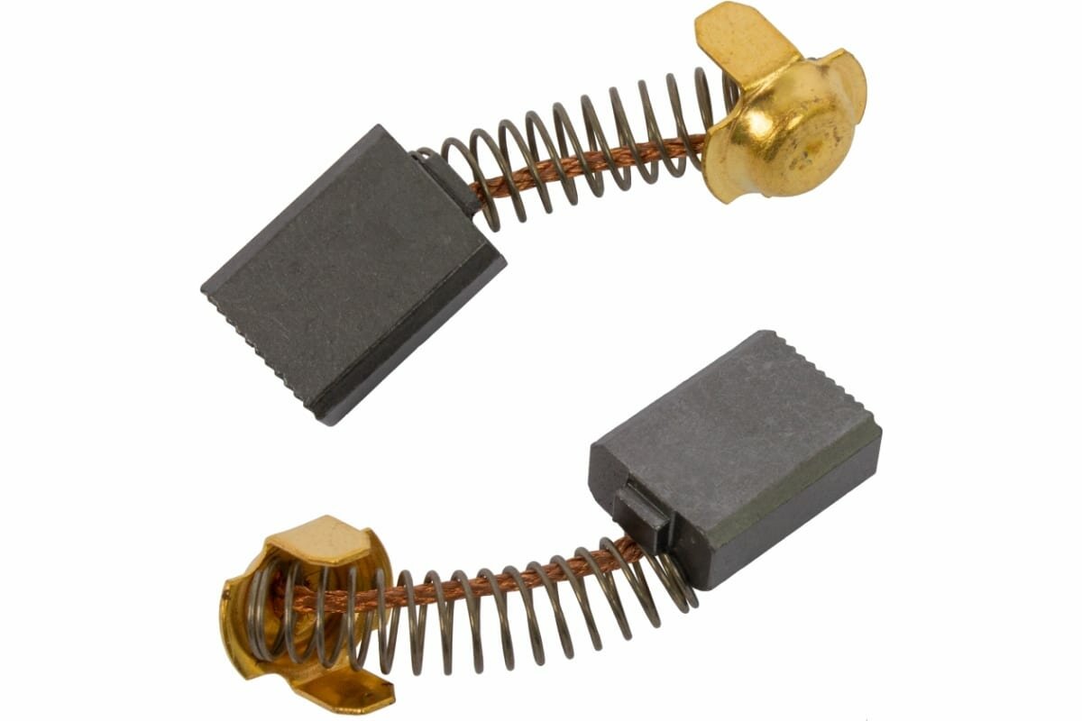 COFRA Комплект из двух угольных щеток для электроинструмента hitachi (пружина, пятак-уши), размеры: 7x13x17 мм, 2 шт, арт. SDH-34639