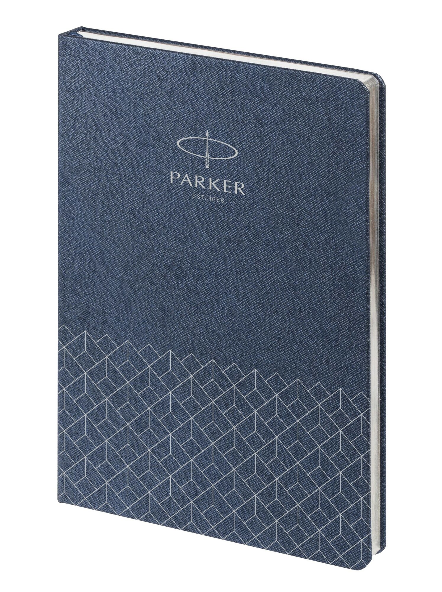 Ежедневник недатированный, синий c нанесением Logo Parker P1114005
