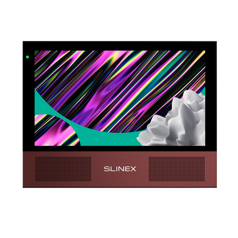 Видеодомофон Slinex Sonik 7 EF012436, сенсорный экран 7 дюймов, черный, розовый, золотой